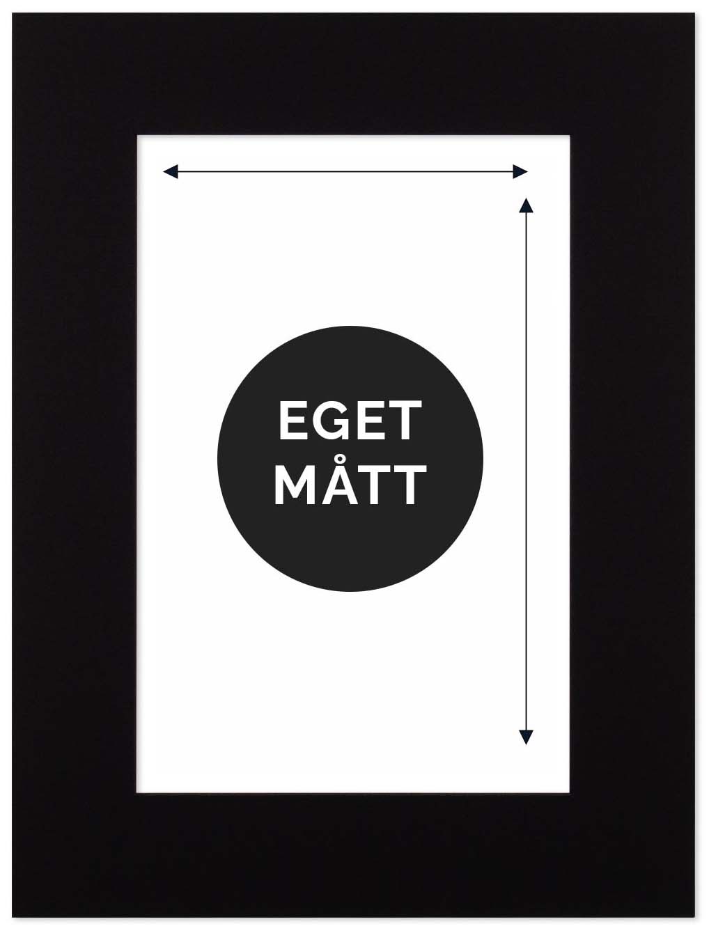 Passepartout Black Custom size - FRAME IT